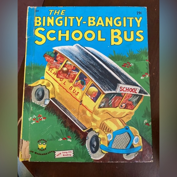 Other | Vintage 195 Wonder Book The Bingity Bangity School Bus | Poshmark
